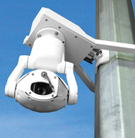 Pole climbing rapid deploy camera